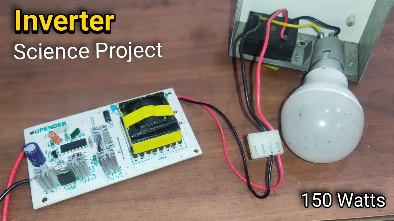 How To Connection Electronic AC Inverter Circuit Board 150 Watt 12-220V ...