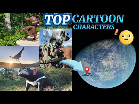TOP CARTOON CHARACTERS WAS FOUND ON GOOGLE EARTH - YouTube