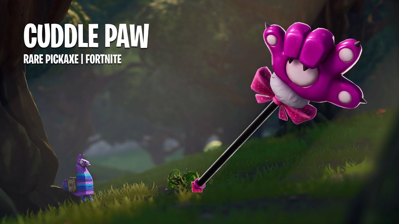 Cuddle Paw | Rare Pickaxe | Fortnite - YouTube