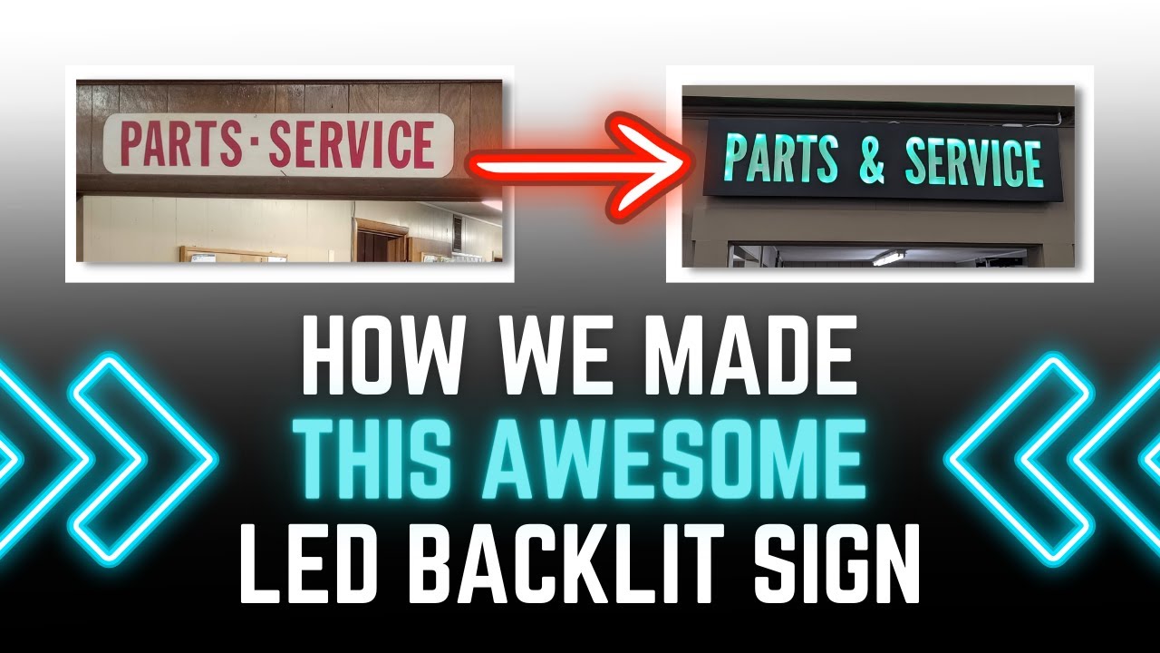 We Replaced This Old Sign With an AWESOME LED Backlit One! (Warning ...