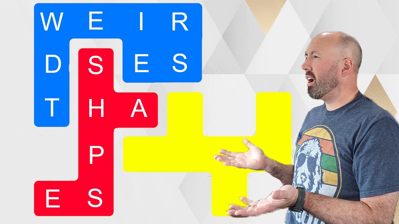 A Word Search puzzle with some strange word shapes - YouTube