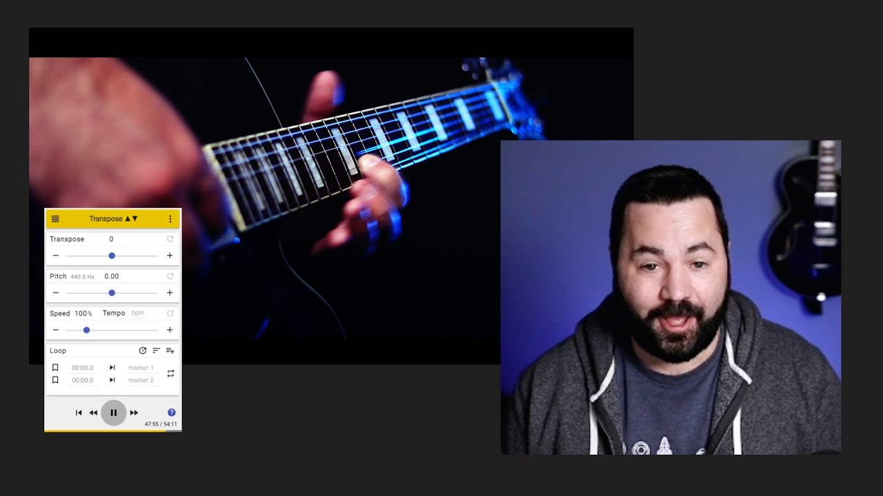 Quick Tip - Transpose the key of a YouTube video! - YouTube