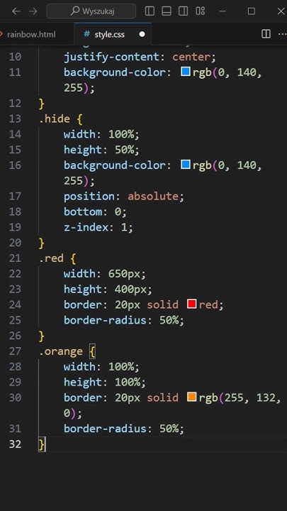How To Make Rainbow In Html And Css Codeit Shorts Youtube