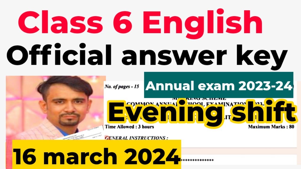 class-6-english-answer-key-2024-evening-shift-annual-exam-2023-24