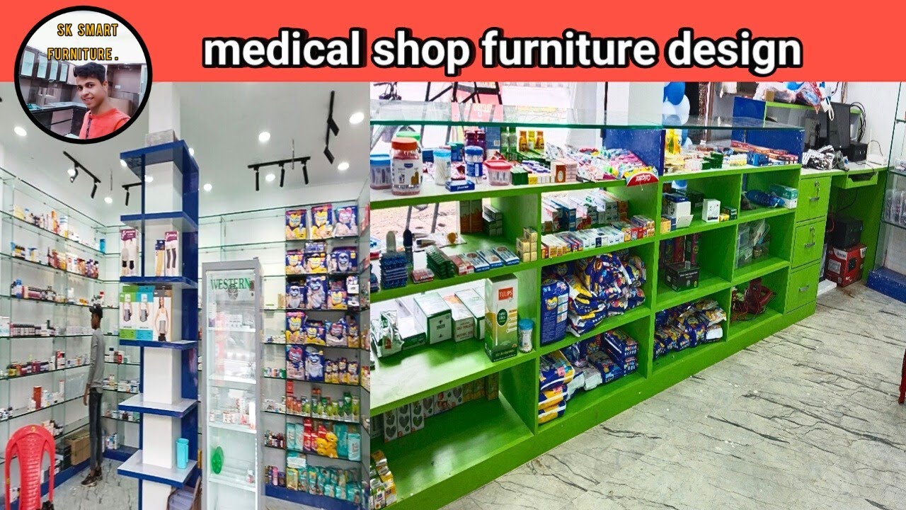 medical shop furniture design । medical shop interior design ...