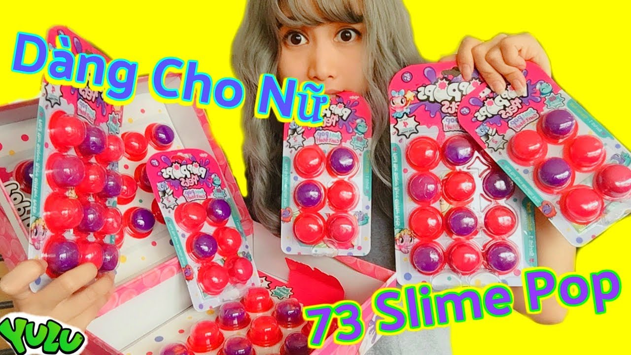 Slime Cho Con Gái Thôi hihi 73 Slime Bóp Hồng Thú Cưng YULU Pop Pot ...