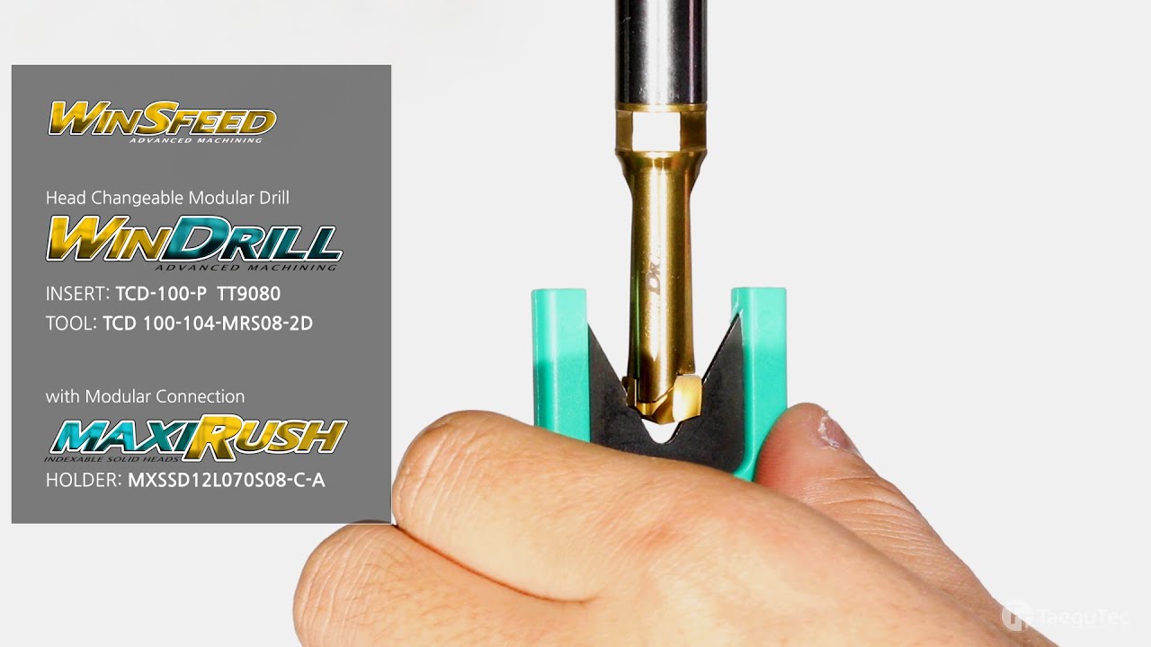 Head Changeable Modular Drills: WIN-DRILL(TCD-MRS) for MAXI-RUSH holder ...