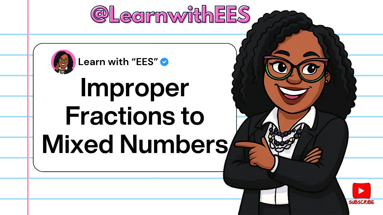 How to Convert Improper Fractions to Mixed Numbers | Step-by-Step Math ...