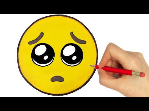 HOW TO DRAW SAD EMOJI