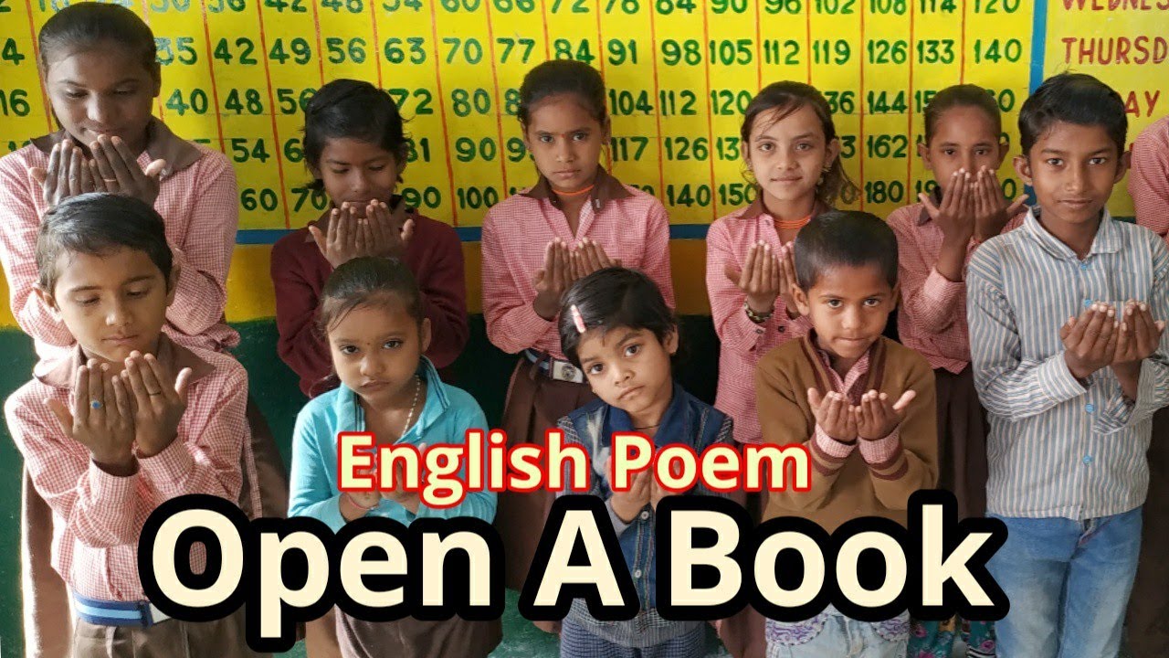 Open A Book Poem | Class 4 Poem | Poem With Action For Children Class 4 ...