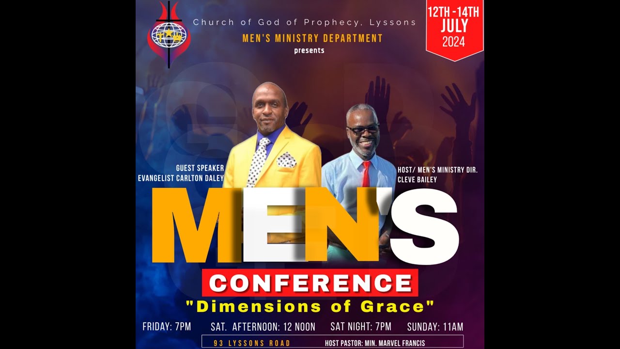 Men's Conference "Dimensions of Grace" Sunday, July 14, 2024 - YouTube