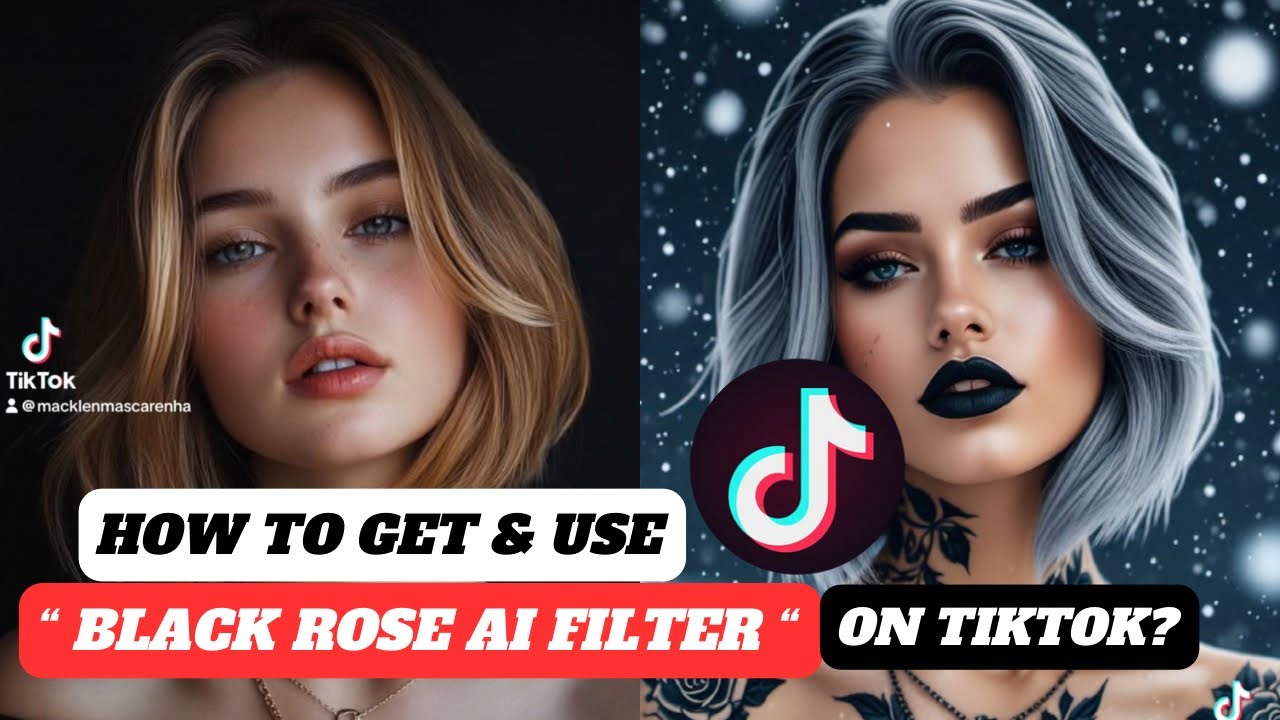 How to Use Black Rose Ai Filter on Tiktok 2024 | How to get Black Rose ...