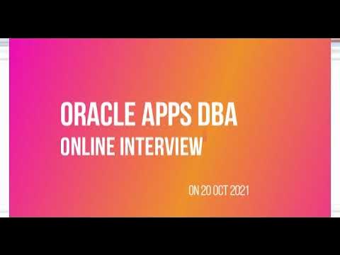 Oracle Apps dba Interview with US Top MNC in USA - YouTube