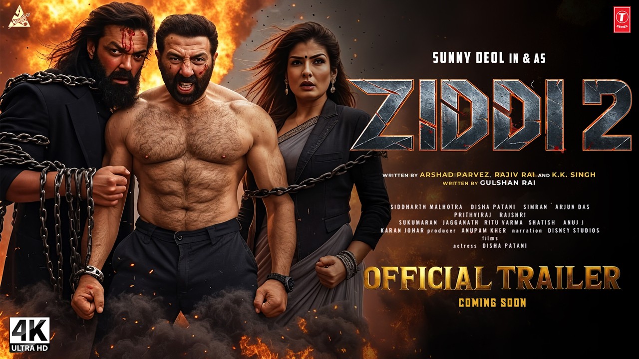 ZIDDI 2 - Official Trailer | Sunny Deol | Bobby Deol | Raveena Tandon ...
