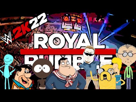WWE 2K22 Royal Rumble Full Match -- Cartoons - YouTube