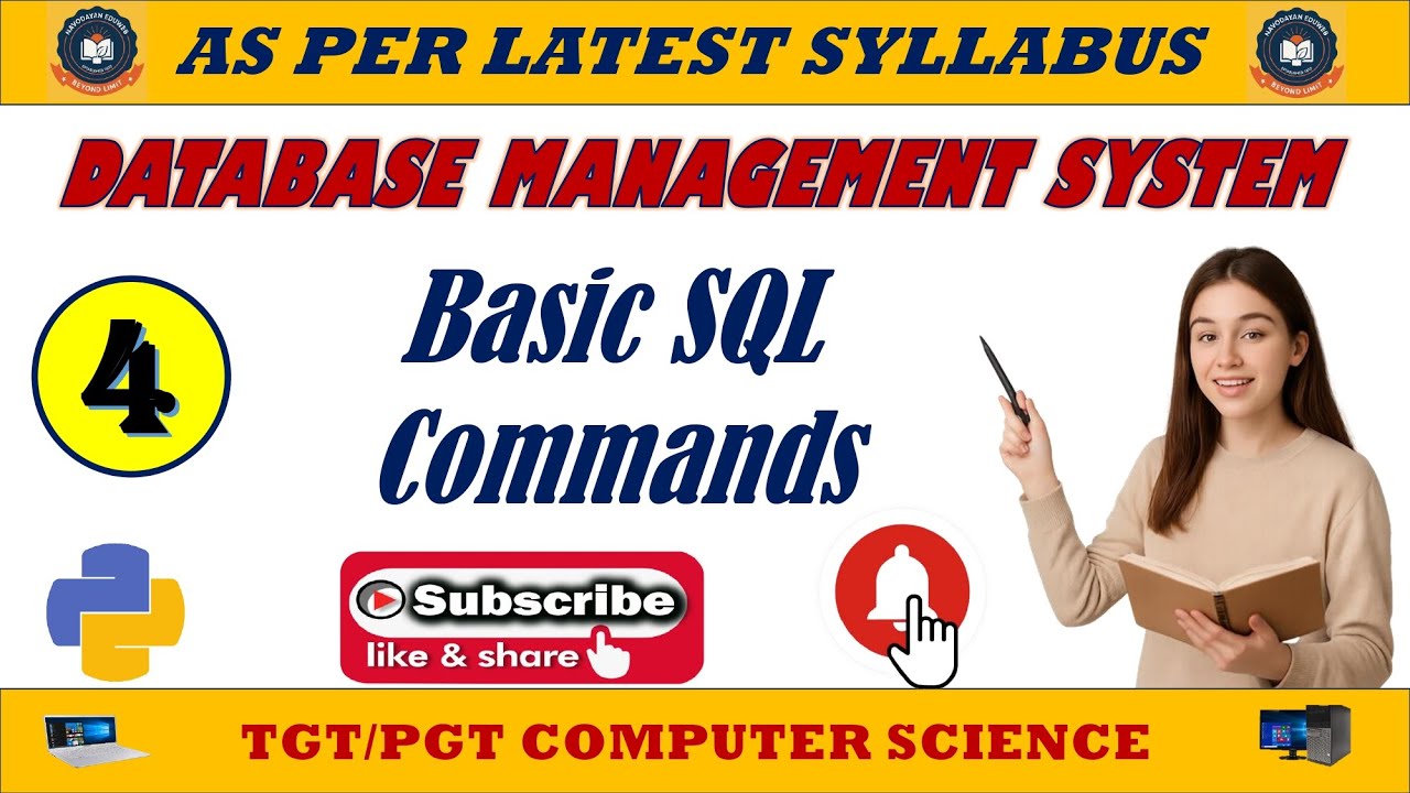 4 - Database Management System || Basic SQL Commands || Structured Query Language || SQL Basics ...