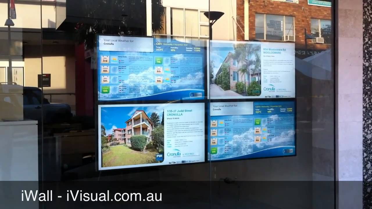 iVisual digital display iWall - YouTube