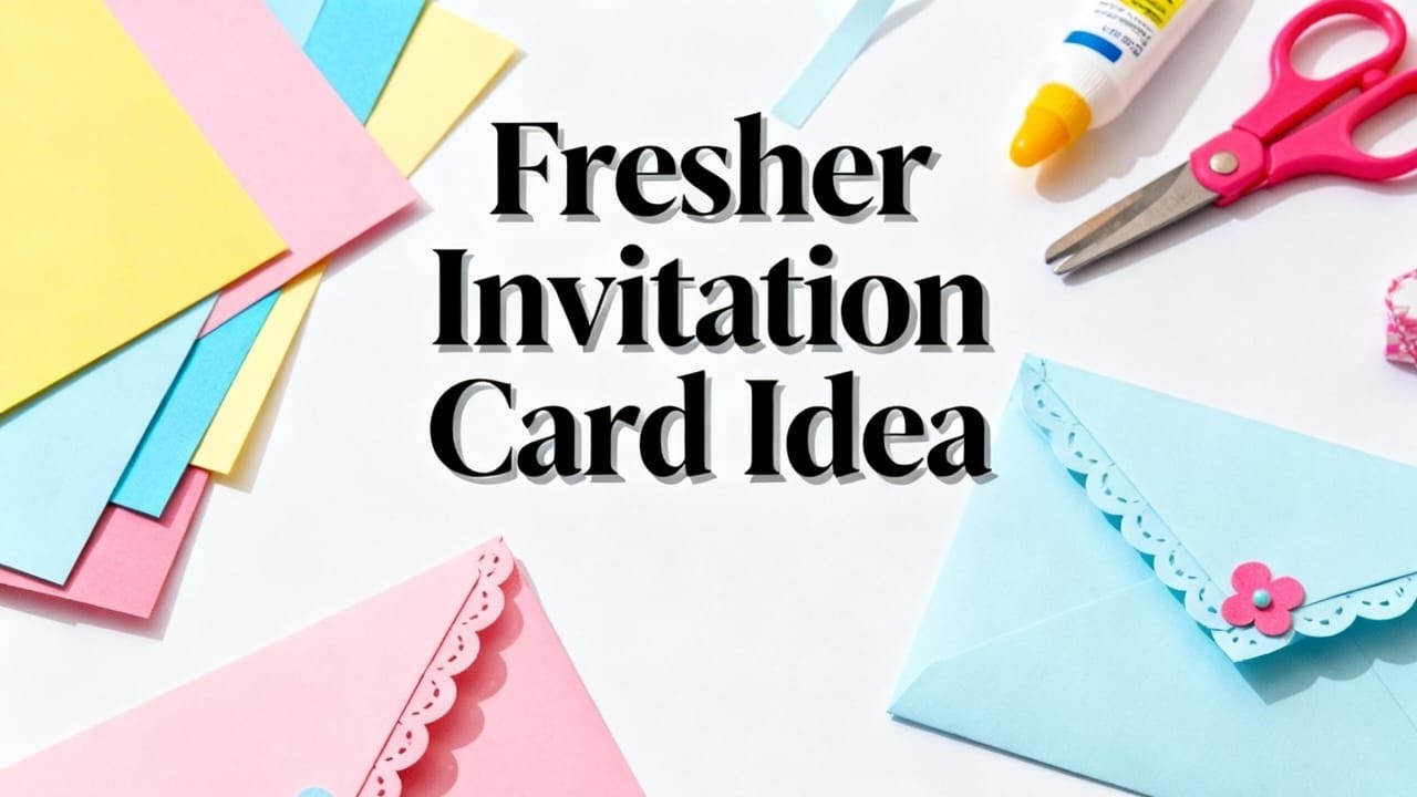 Creative Freshers Invitation Card 💌 Make your juniors feel special!# ...