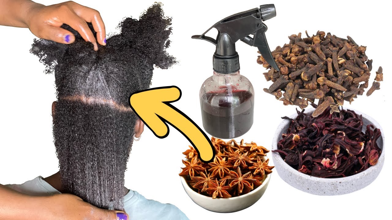 Secret Hair Growth Spray: Cloves, Star Anise & Hibiscus Leaves #Hair ...