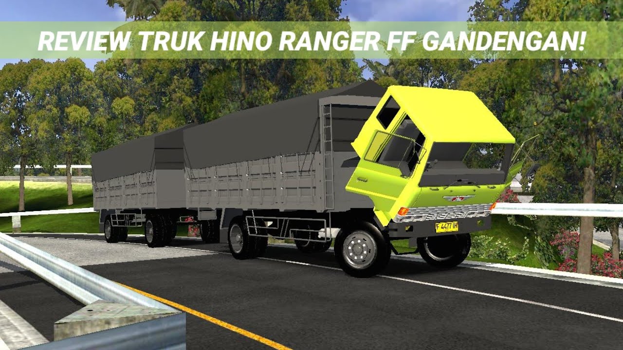 REVIEW DAN SHARE MOD BUSSID TERBARU TRUK HINO RANGER FF GANDENG BY ...