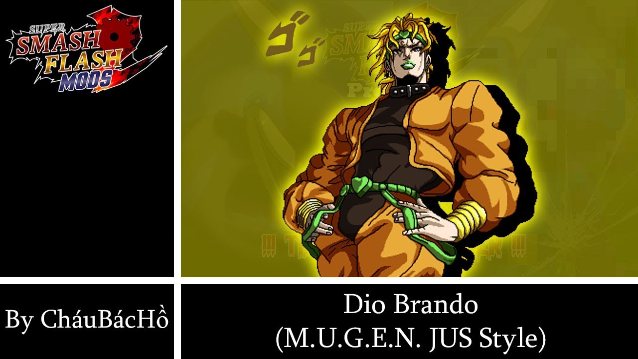 SSF2 Mods Showcase: Dio Brando (M.U.G.E.N. JUS Style) (By CháuBácHồ ...