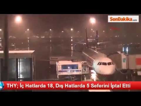 THY; İç Hatlarda 18, Dış Hatlarda 5 Seferini İptal Etti   TIKLA İZLE
