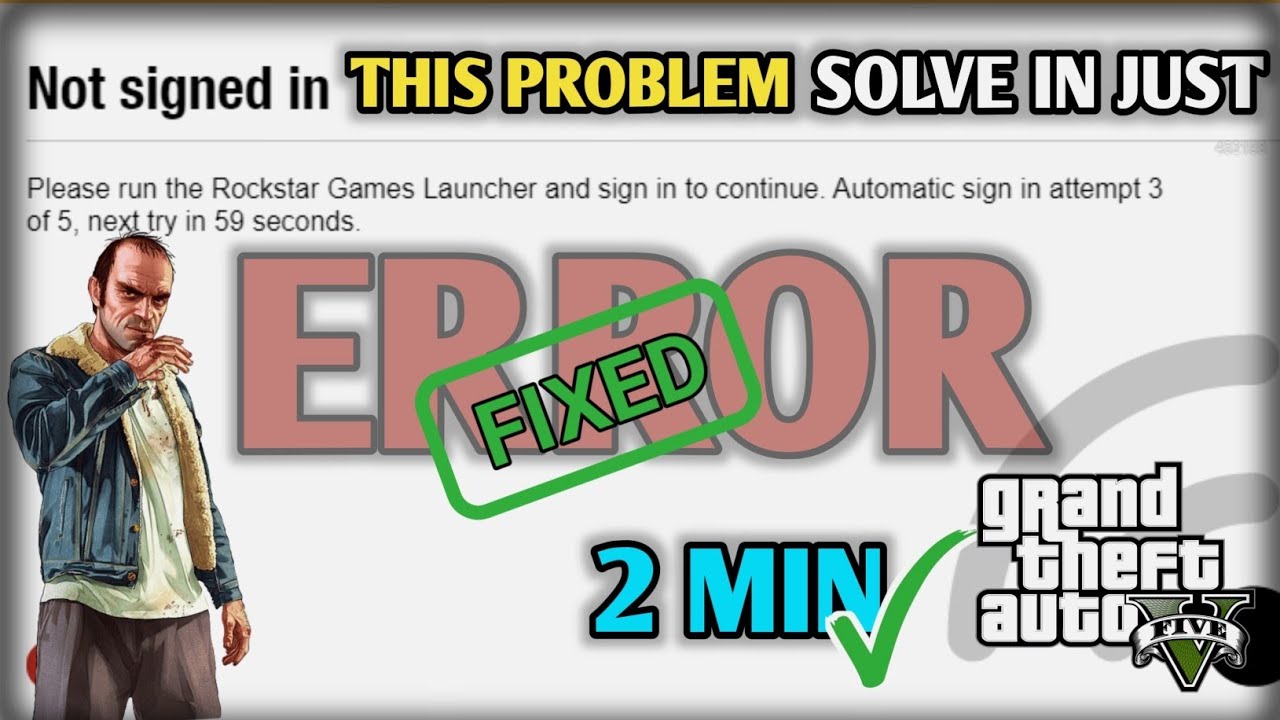 Please Run The Rockstar Games Launcher And Sign In To Continue | SOLVE ...