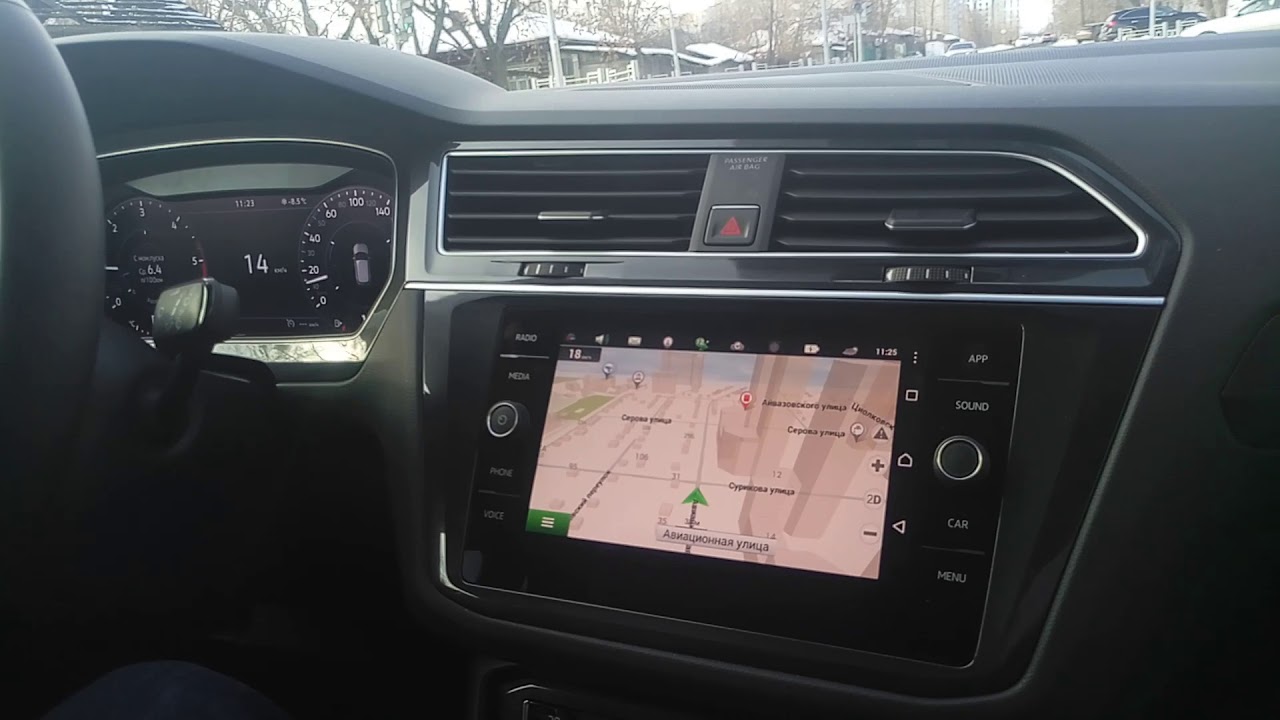 Видео в движении MirrorLink VW Tiguan NF Vagcom96 - YouTube