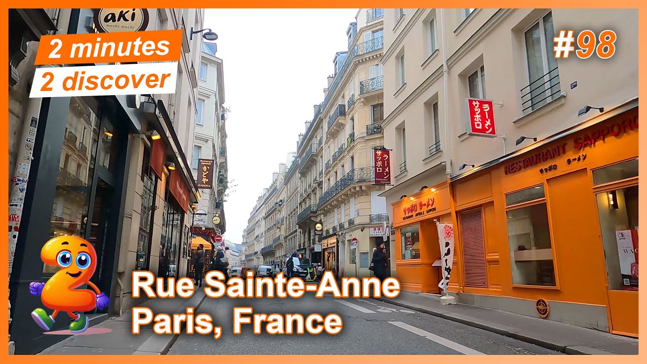 2 minutes 2 discover 98: Rue Sainte-Anne, the Japanese district of ...