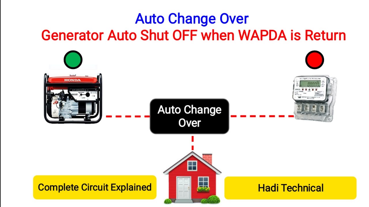 How to Make Auto Generator Change Over, Auto OFF Generator - YouTube
