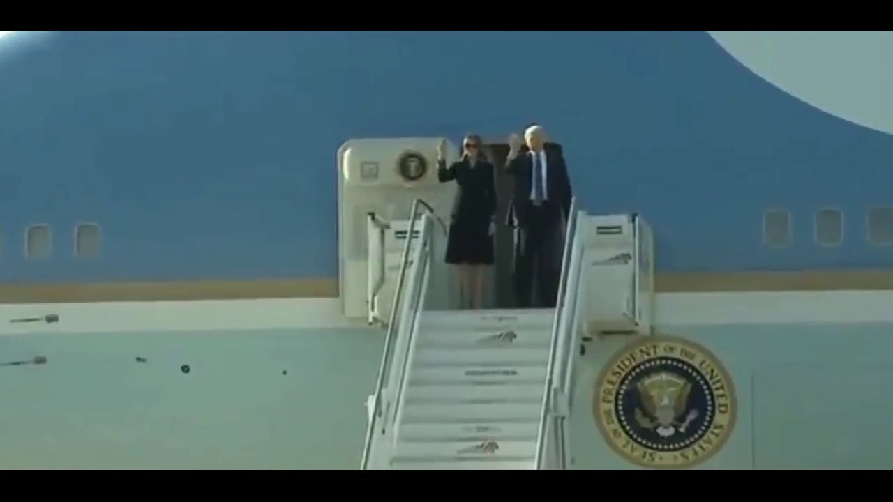 President Trump arrives in Rome, Italy. May 23. 2017 / Tramp arrivato ...