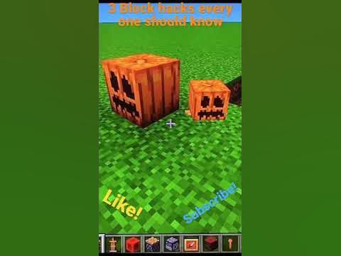 3 Fall Minecraft Block Hacks Everyone Should Know - YouTube