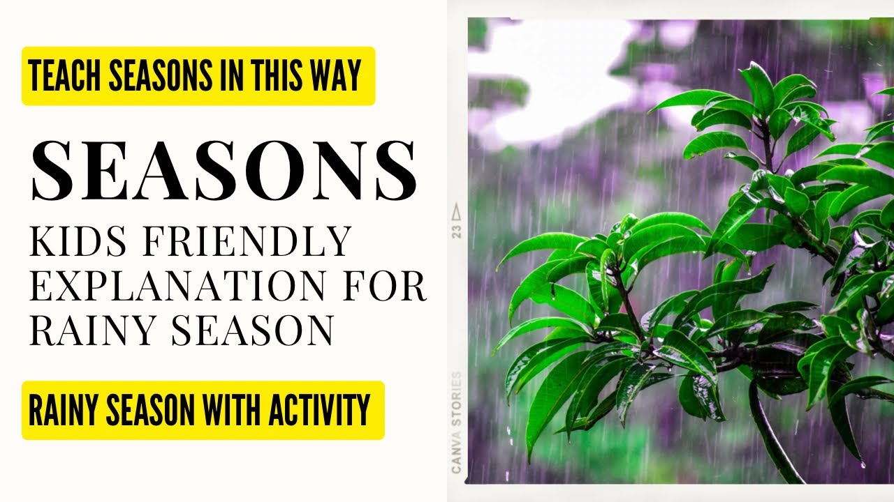 Rainy Season for Kids| Know About the Seasons |Activity for Rainy ...