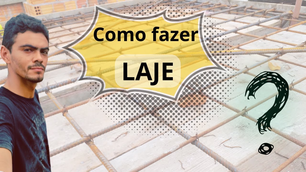 LAJE DE CONCRETO. (Laje maciça de concreto armado para colocar caixa d ...
