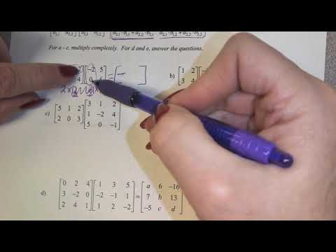 Video Notes 5 5 1 Matrices 1 - YouTube