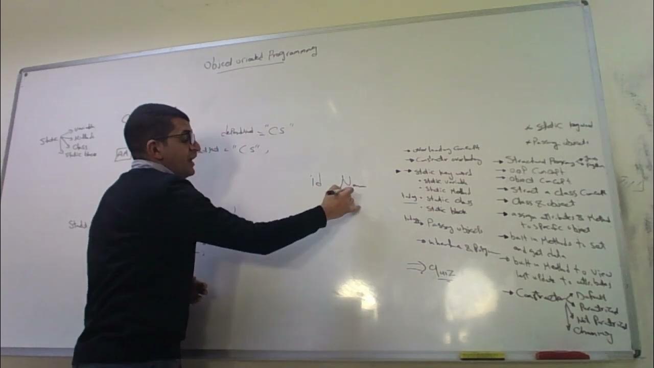 Object Oriented Course -Static keyword Part 2 , Passing objects - Eng.Ashraf A Mohamed - YouTube