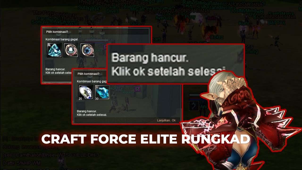 CRAFTING ELITE FORCE RF ONLINE 💥 #rforigin #LytogameContentCreator ...