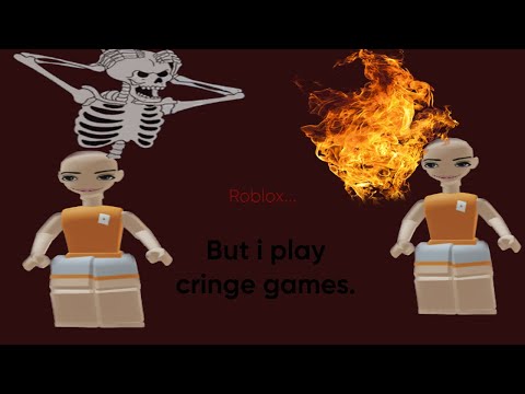 Playing cringy roblox games1 - YouTube