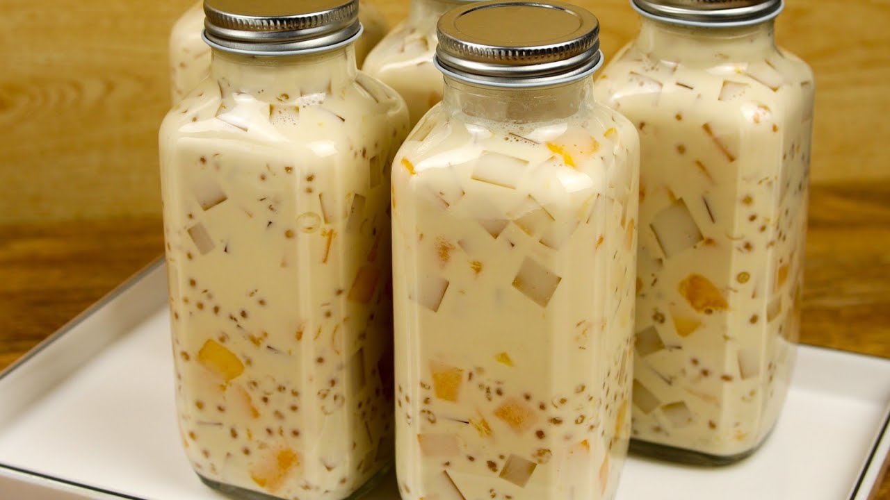 QUICK AND EASY! MANGO JELLY TAPIOCA DRINKS - YouTube