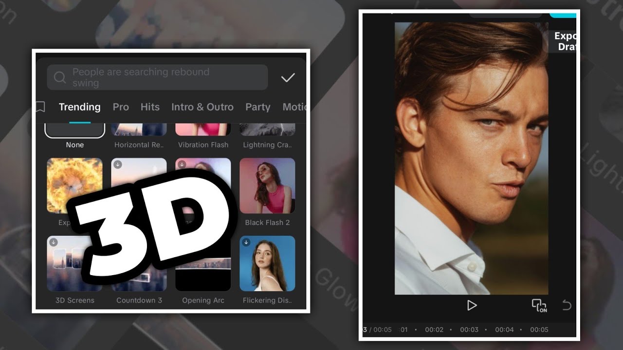 3D Animation Video Editing Using Capcut | Capcut Photo Video Editing ...