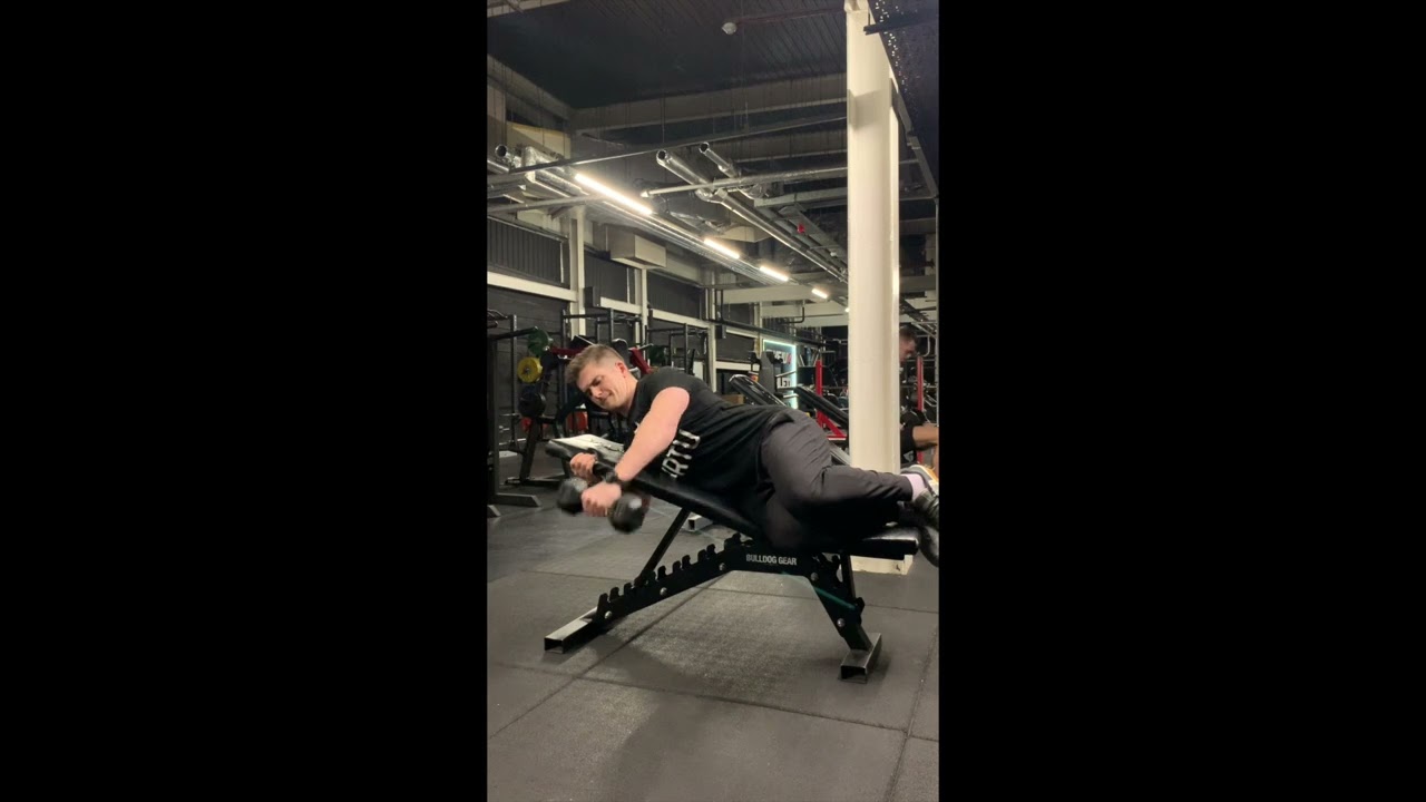 Side Lying Dumbbell Bench Reverse Fly - YouTube