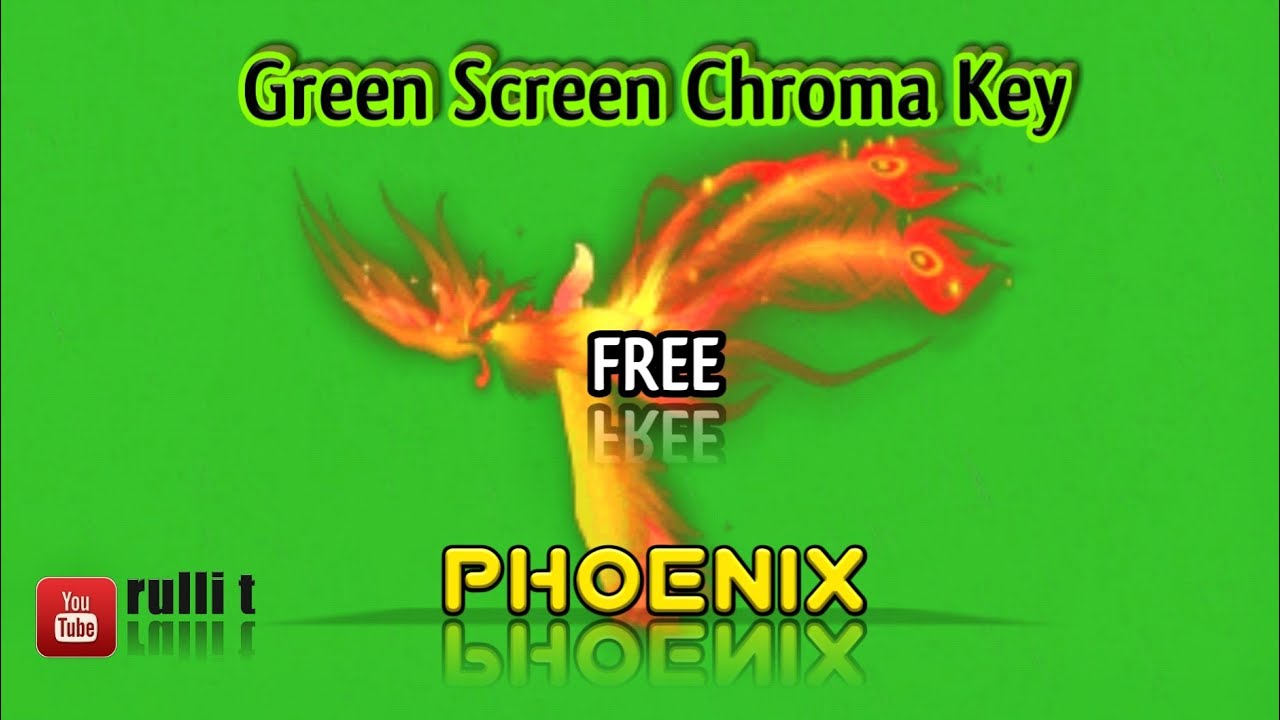 Green Screen - PHOENIX animation 🔊 Chroma key - YouTube