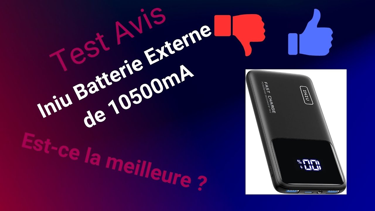 INIU Batterie externe : Test et Avis Le compagnon ultime de charge ...