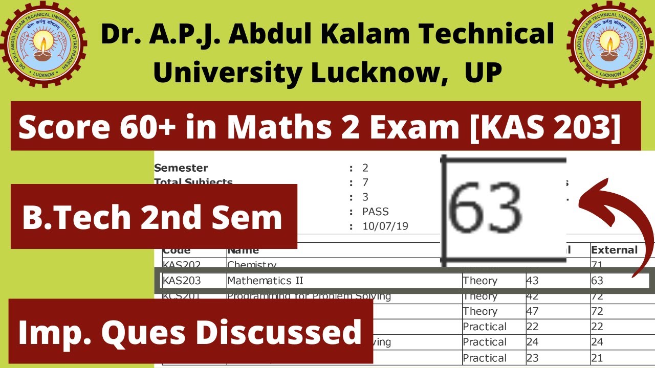 Maths 2 Btech 1st year AKTU || Engineering Maths 2 Aktu paper || Maths ...