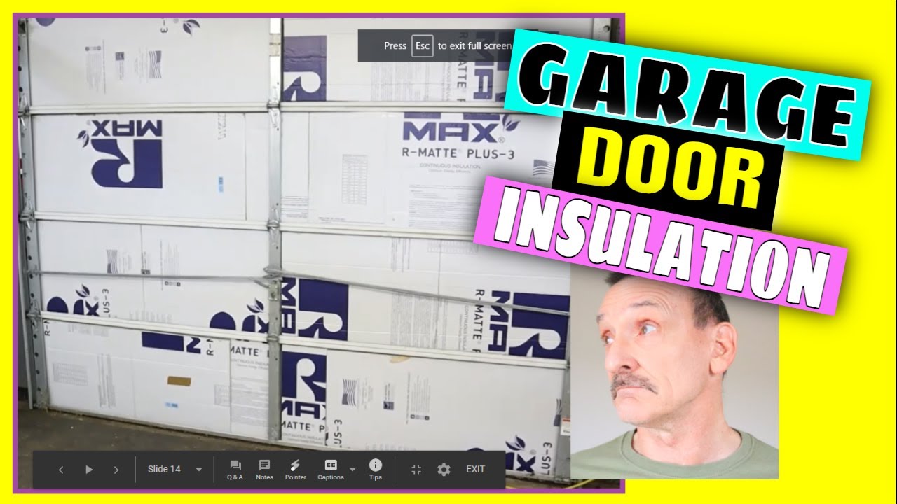 DIY GARAGE DOOR INSULATION INSTALLATION Foam Board Panels Summer Winter ...