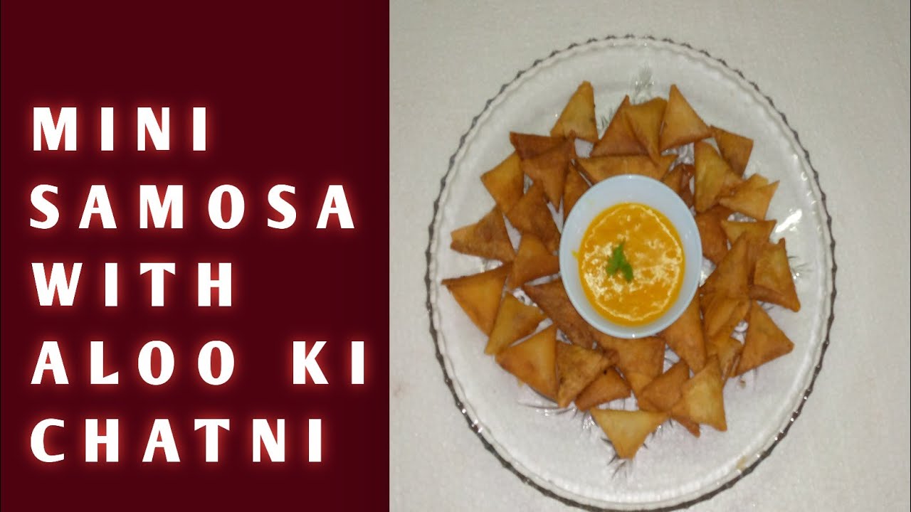 mini samosa with aloo ki chatni | Karachi famous street food school ki ...