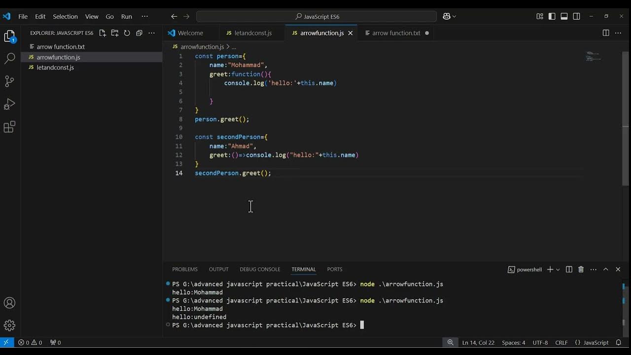 Arrow Functions (Shorter Function Syntax) in JavaScript - YouTube