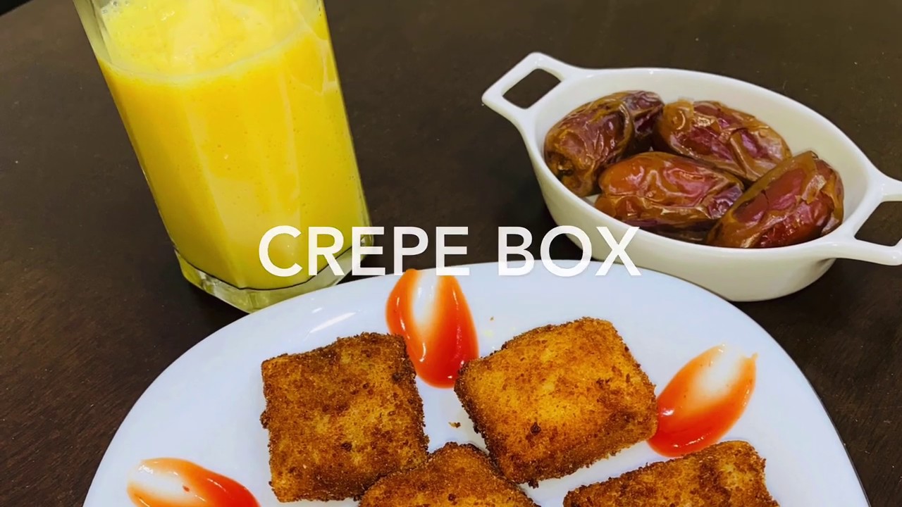 Crepe Box (A cute chicken veg crepe bite) - YouTube