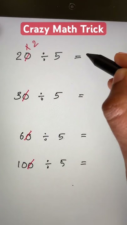 Crazy Math Trick!! #shorts #viralvideo #mathtricks #competitiveexams # ...