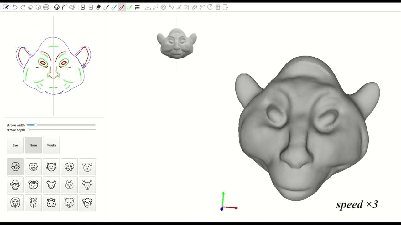 SketchMetaFace: A Learning-based Sketching Interface for High-fidelity 3D Character Face ...